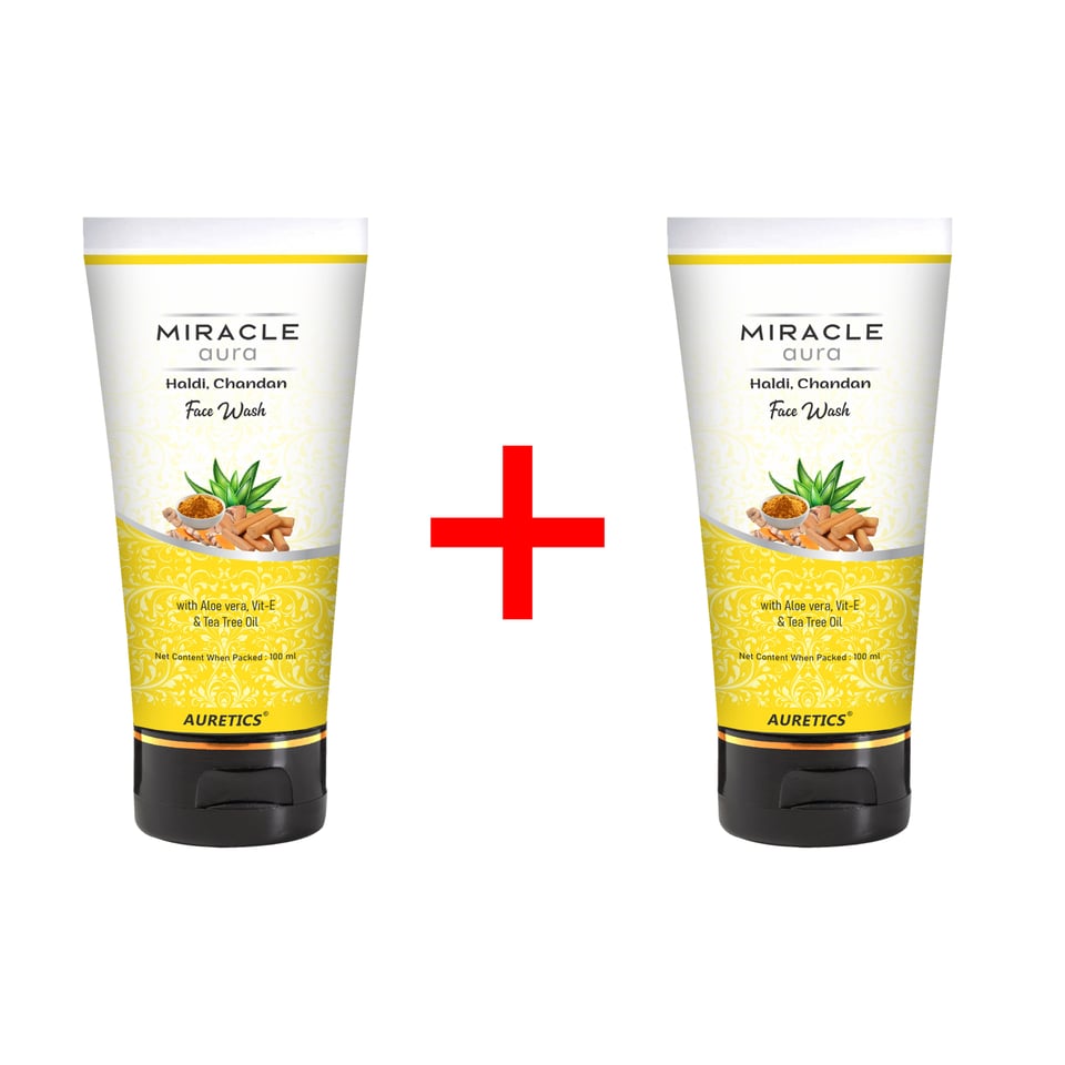 [1+1] MiracleAura: Haldi Chandan Facewash PRE GST | Auretics.com | Best ...
