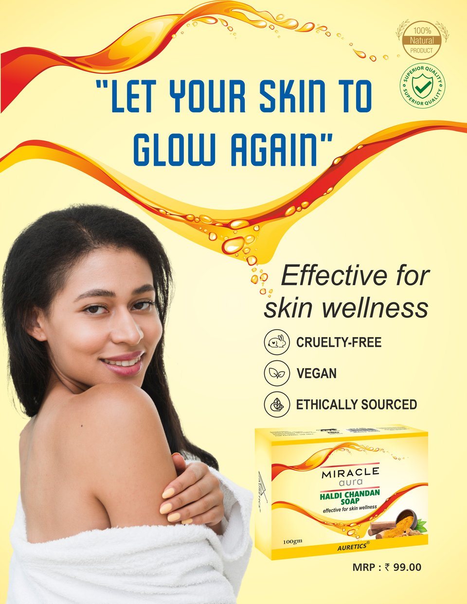 [1+1] MiracleAura: Haldi Chandan Soap PRE GST | Auretics.com | Best ...