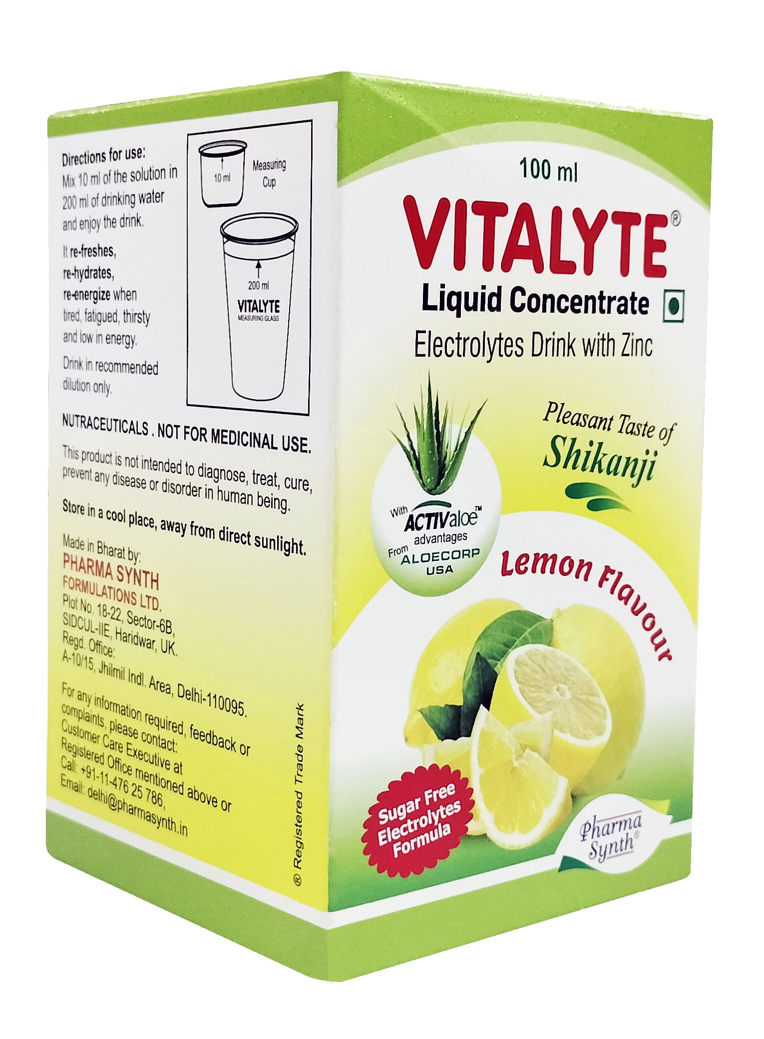 Vitalyte Liquid Electrolyte Concentrate with Measuring Glass | Auretics ...